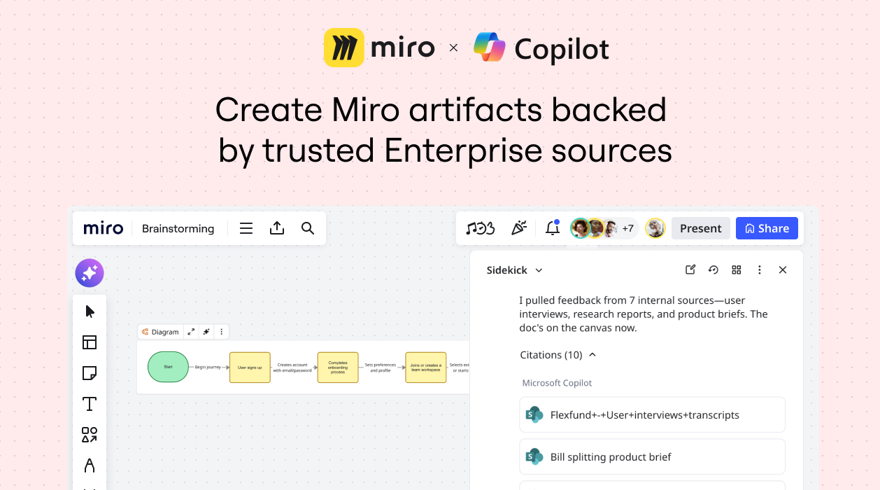 Microsoft Copilot in Miro + Miro | Team Collaboration Apps Marketplace