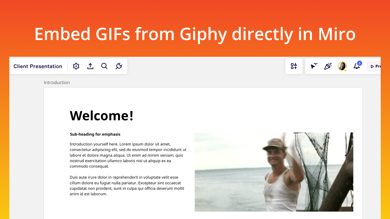 Giphy for Miro | Team Collaboration Apps Marketplace